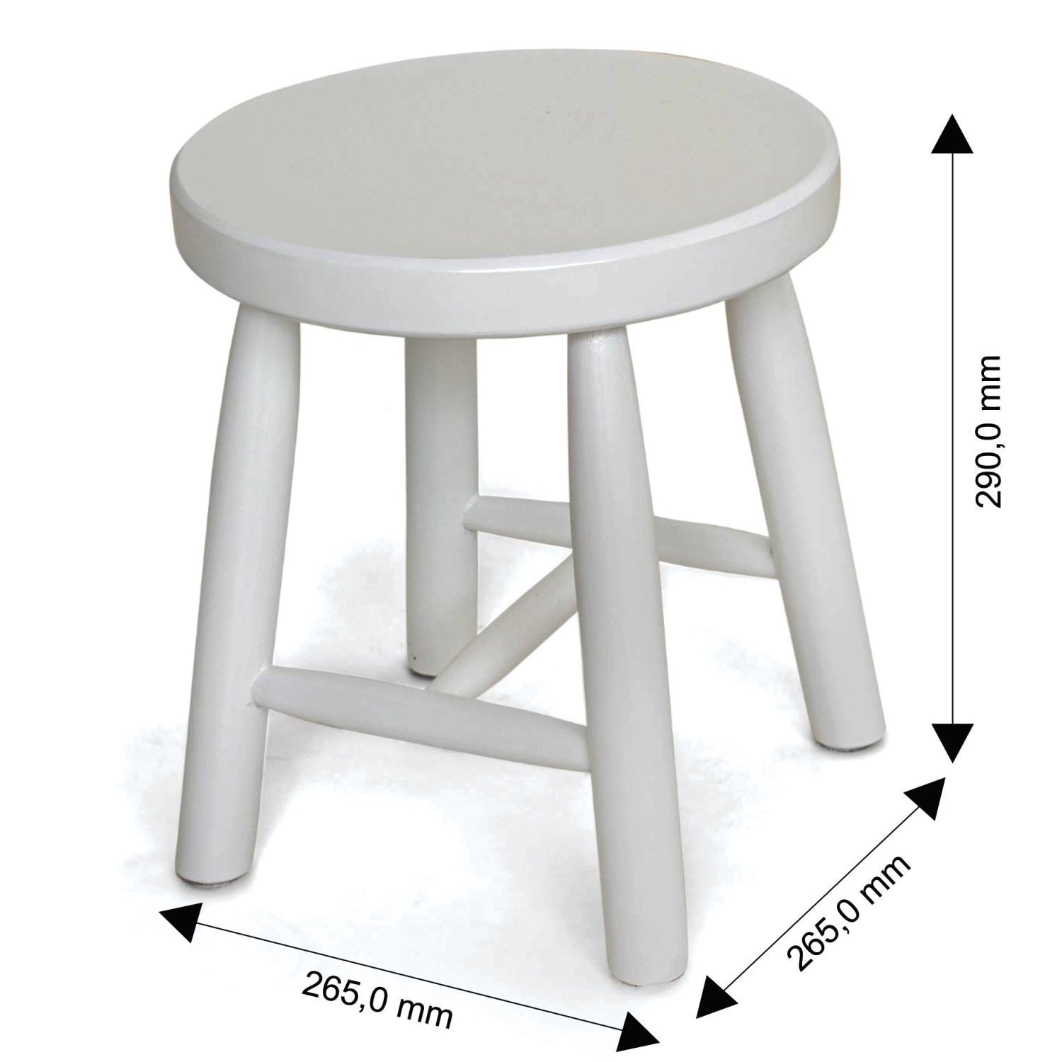 Banqueta para Quarto Infantil Espanha Branco - CASATEMA