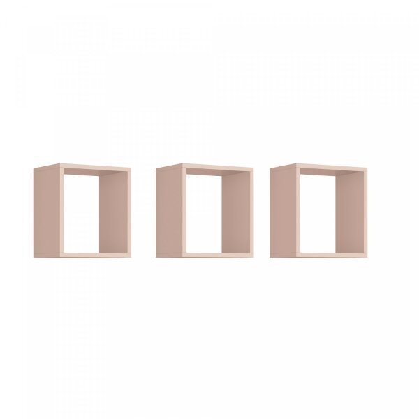 Kit 3 Nichos Juju Reller Móveis Rosa fosco
