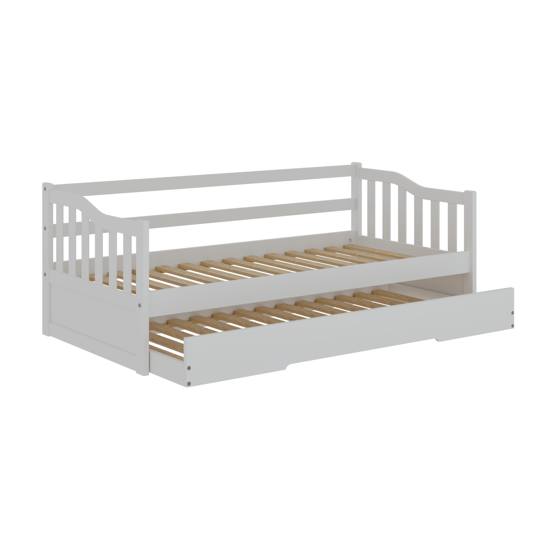 Bicama Infantil em Madeira Maciça/MDF American Branco