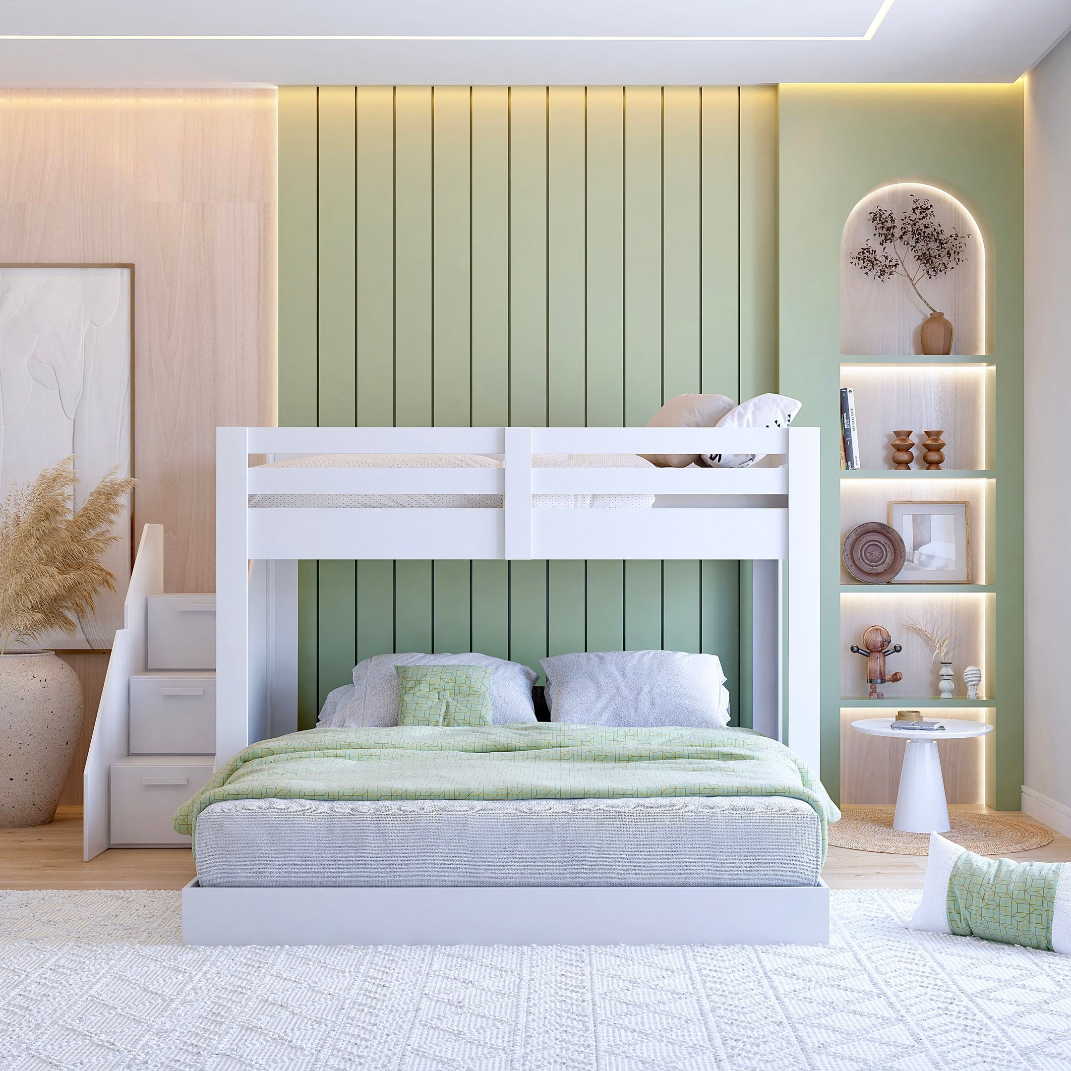 Beliche Casal Montessoriano Family Star Plus Casatema Branco - CASATEMA