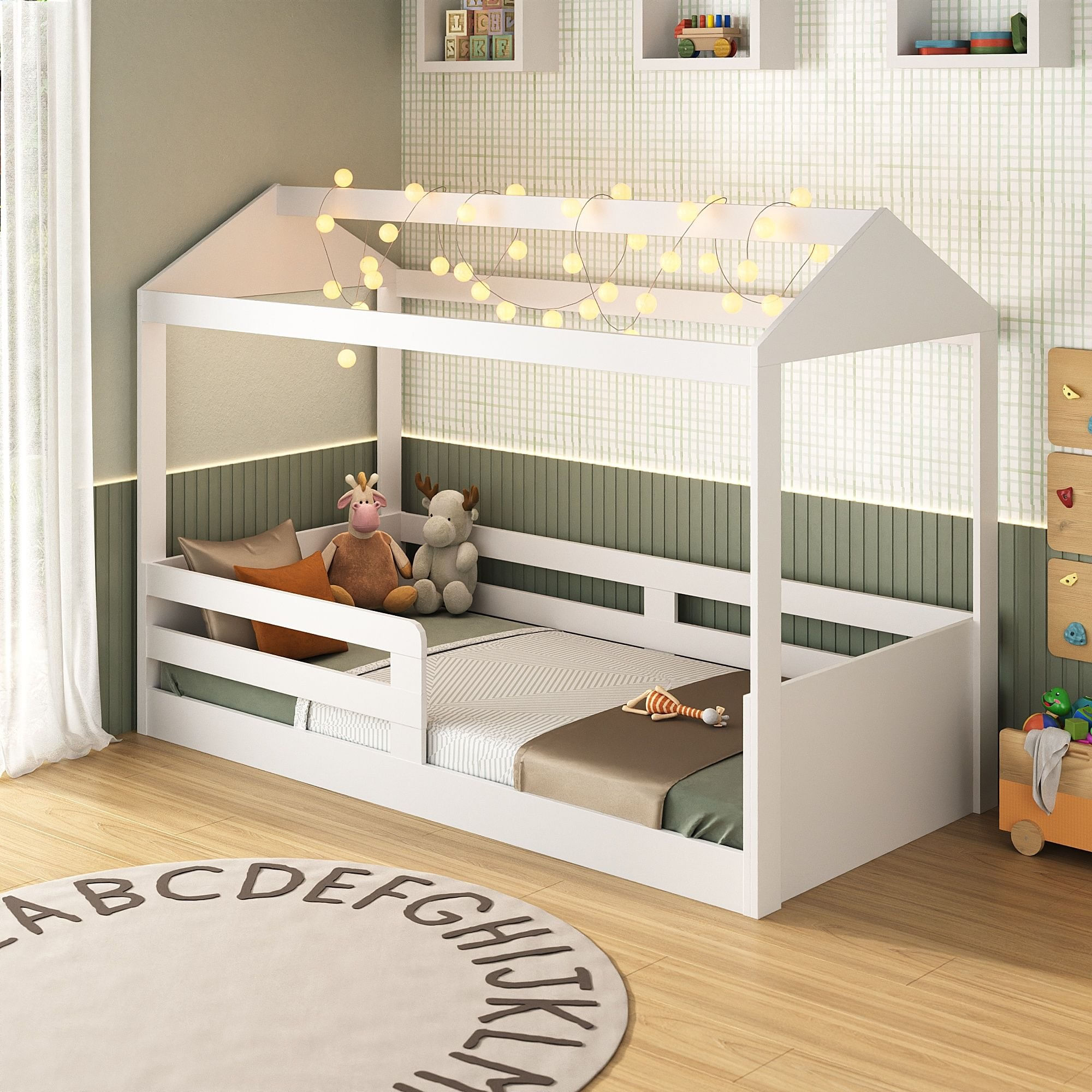 Cama Casinha Infantil Montessoriana 8320 Branco - CASATEMA