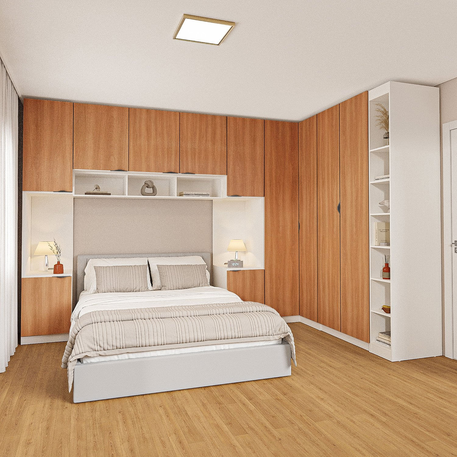 Guarda-roupa Modulado de Canto 11 Portas 7 Peças Hera Cabecasa ...